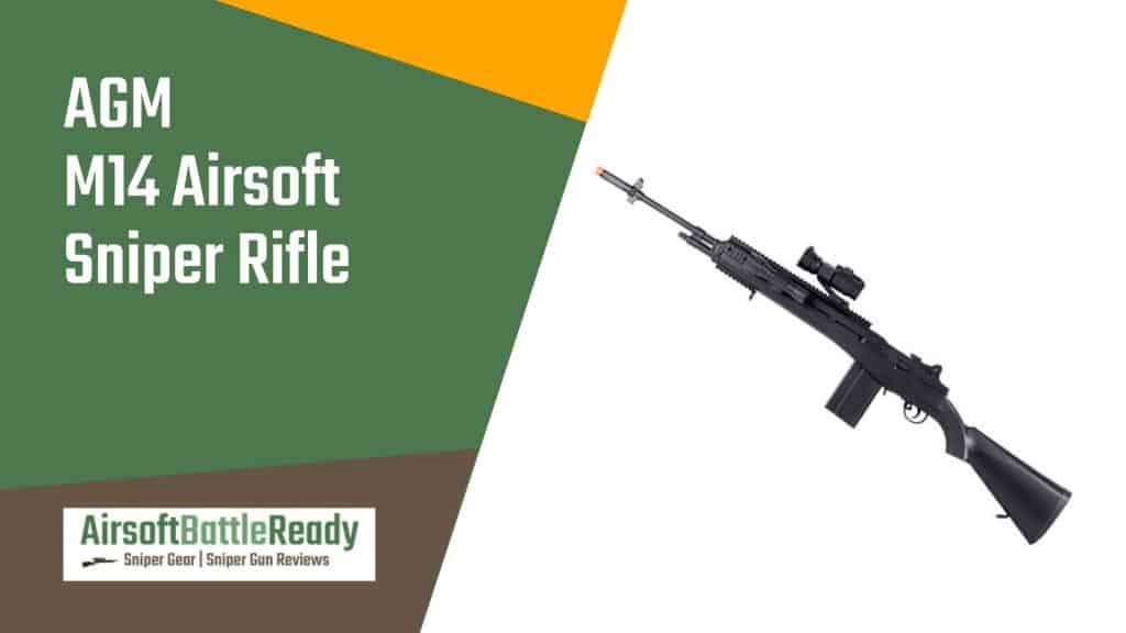 AGM M14 Airsoft Sniper Rifle With RIS Flashlight And Red Dot Sight ...